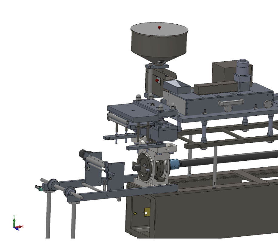 industrial 3D model Aluminum plastic blister packing machine and candy ...