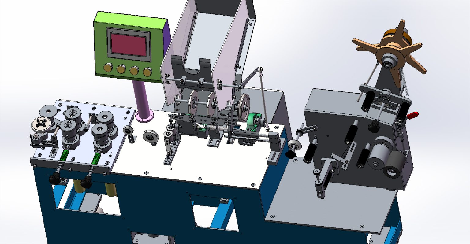 industrial 3D model Straw chopsticks packing machine - MACHINE - WORLD