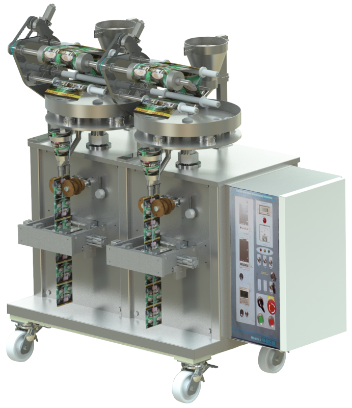 industrial 3D model Granule Seal Bag Type Double Seal Packing Machine ...