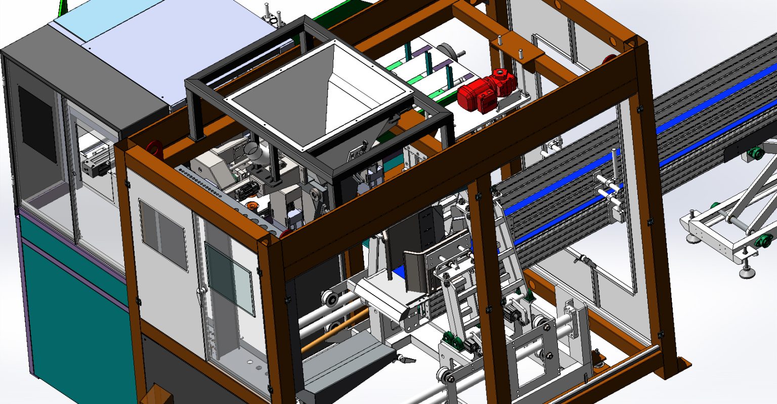 industrial 3D model Bagging machine - MACHINE - WORLD