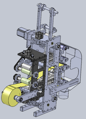 industrial 3D model Roller polishing machine - MACHINE - WORLD