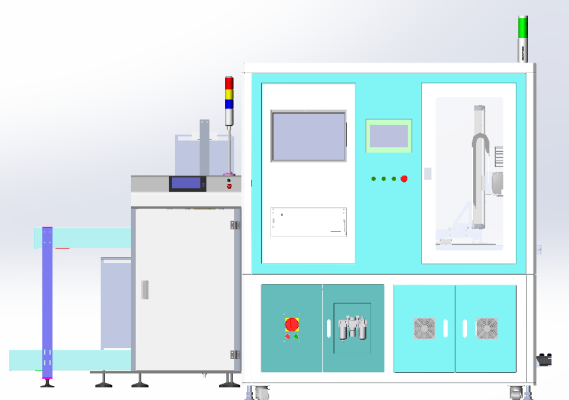 industrial 3D model PCB Board Production Line Automatic PCB Board ...