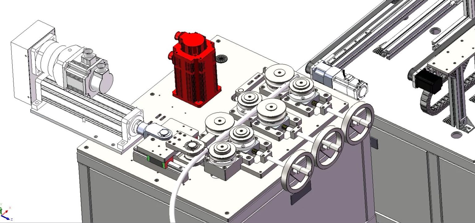 industrial 3D model Bending device for aluminum part of tent skeleton ...