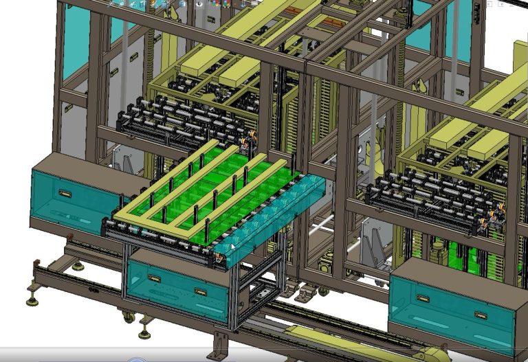 industrial 3D model Design automatic control panel belt lifting device ...