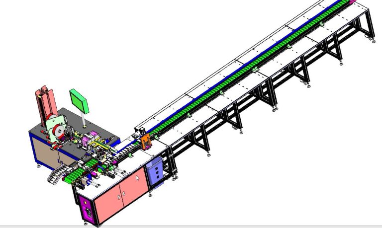 industrial 3D model Mechanical flow packaging machine - MACHINE - WORLD