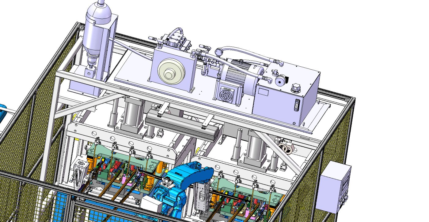 industrial 3D model automatic punching workstation - MACHINE - WORLD