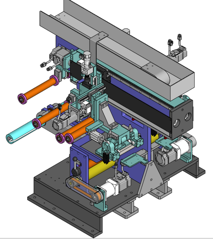 industrial 3D model 3D glass film pasting machine of mobile phone ...