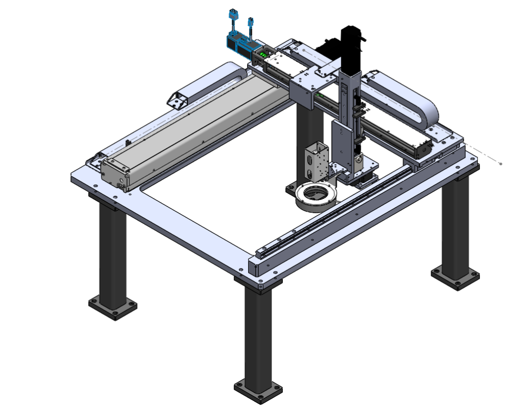 industrial 3D model PCB Board Production Line Automatic PCB Board ...