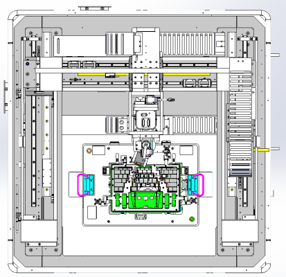 industrial 3D model Automatic notebook C piece size testing machine ...