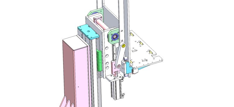 industrial 3D model A lifting mechanism - MACHINE - WORLD