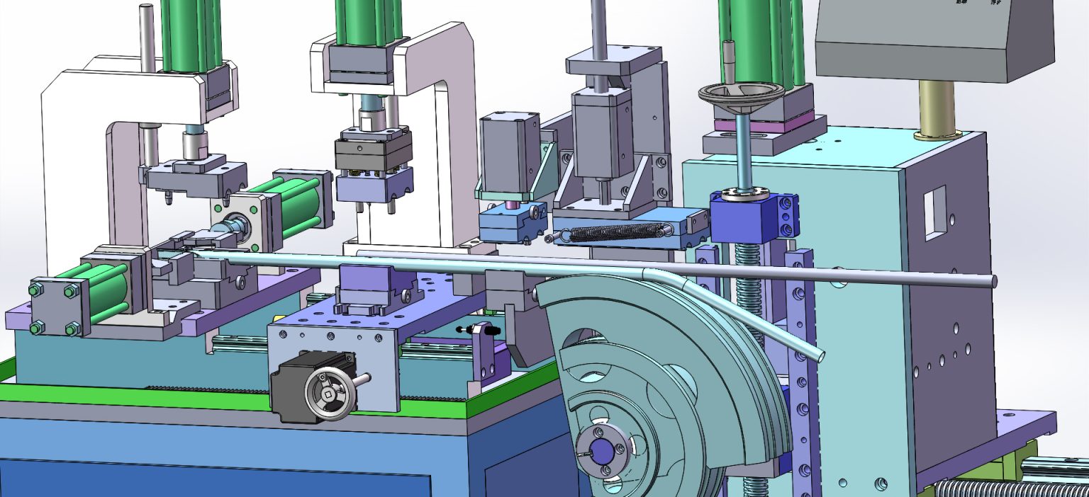 industrial 3D model Automatic Pipe Bending Machine - MACHINE - WORLD