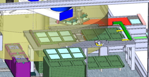 industrial 3D model Liquid pump assembly line - MACHINE - WORLD