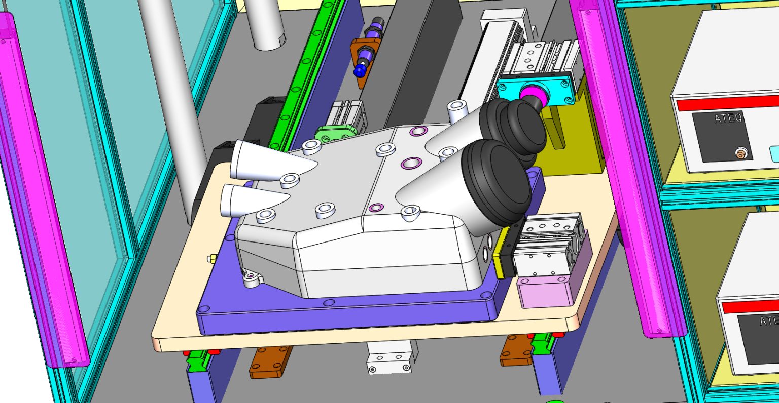 industrial 3D model Automotive oil filter air tightness testing ...