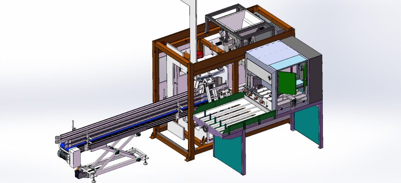industrial 3D model Bagging machine - MACHINE - WORLD