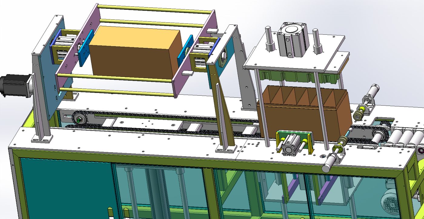 industrial 3D model Battery flips into warehouse assembly line ...