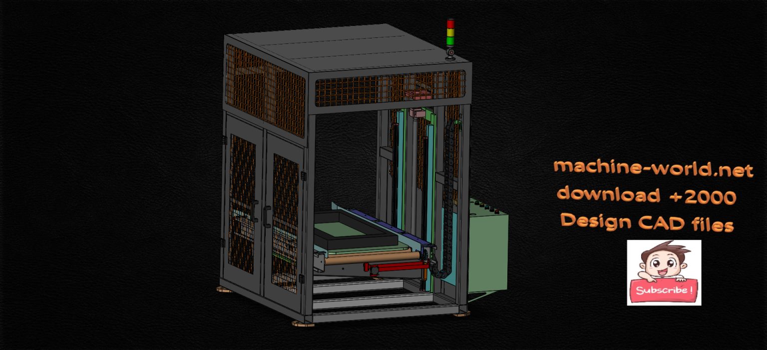 industrial 3D model Z type lifter chain hoist - MACHINE - WORLD