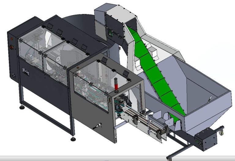 industrial 3D model bottle unscrambler - MACHINE - WORLD
