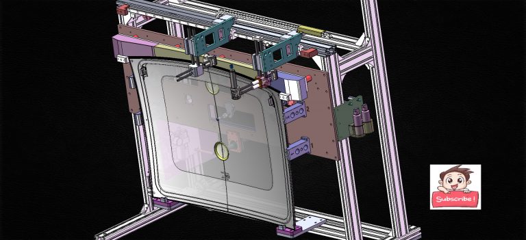 industrial 3D model Car sunroof assembly machine - MACHINE - WORLD