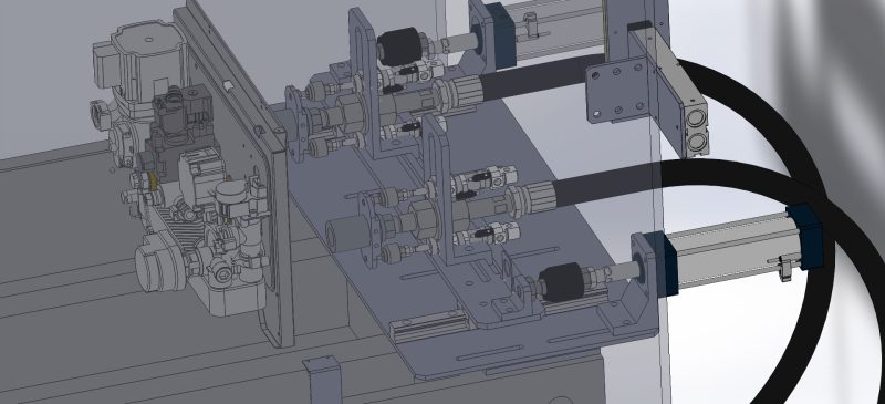 industrial 3D model Comprehensive automatic pipe connection device for ...