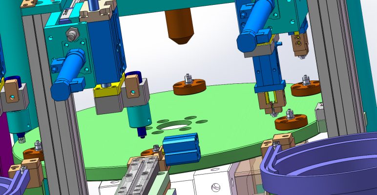 industrial 3D model Automatic riveting machine - MACHINE - WORLD