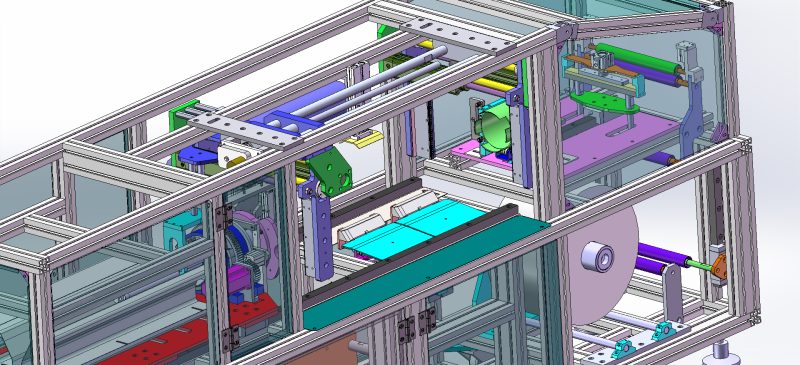 industrial 3D model Paper Tube Winding Machine This equipment has been ...