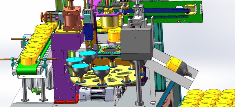 industrial 3D model Lamp shade assembly machine - MACHINE - WORLD