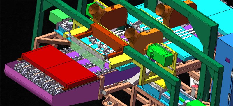 industrial 3D model Multi blade saw - MACHINE - WORLD