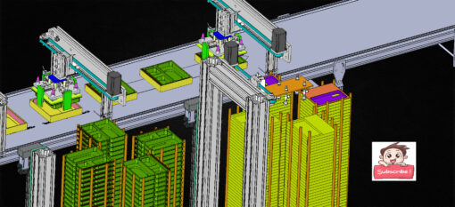 industrial 3D model Plastic tray assembly machine - MACHINE - WORLD