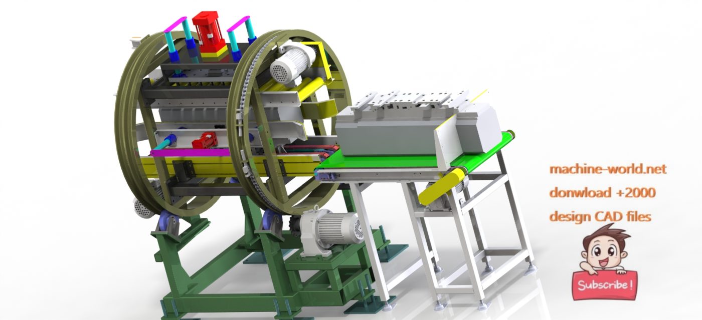 industrial 3D model 180 degrees Product Rotating Machine-Rotate the ...