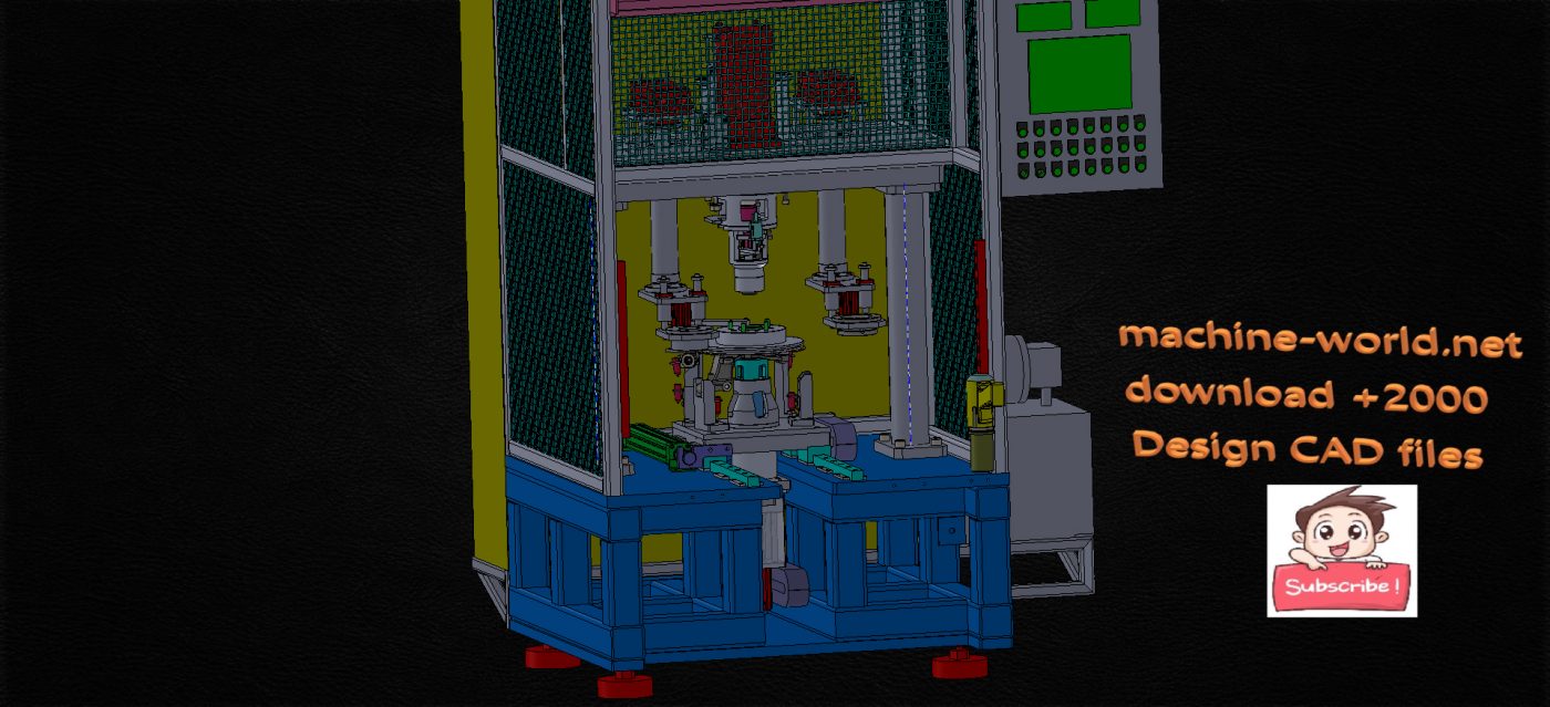 industrial 3D model Steering wheel assembling automatic assembly ...