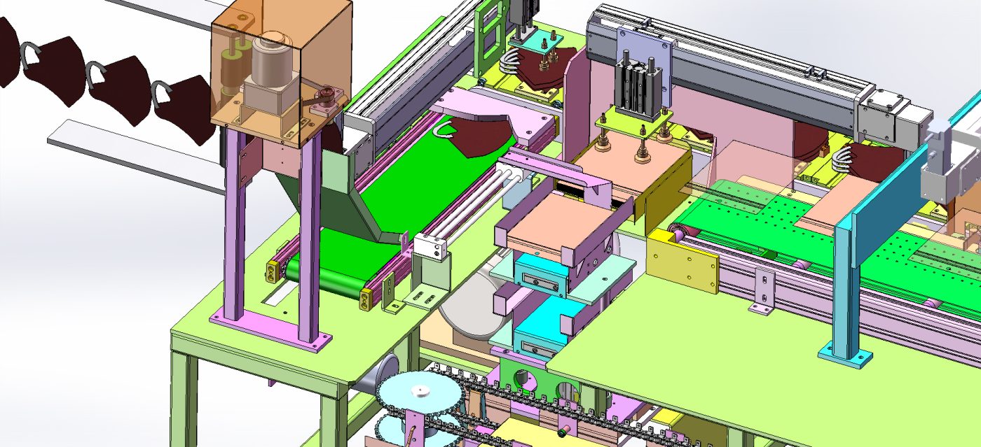 industrial 3D model Semi automatic OPP packing machine - MACHINE - WORLD