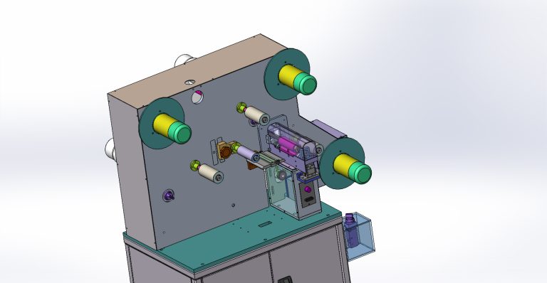 industrial 3D model Two dimensional code strip stripping machine ...