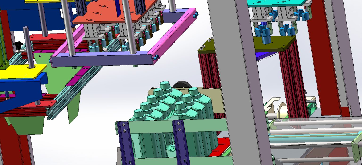 industrial 3D model Automatic box folding machine - MACHINE - WOLRD