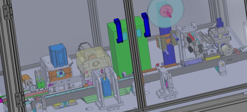 industrial 3D model Automatic cutting and packing machine for ...