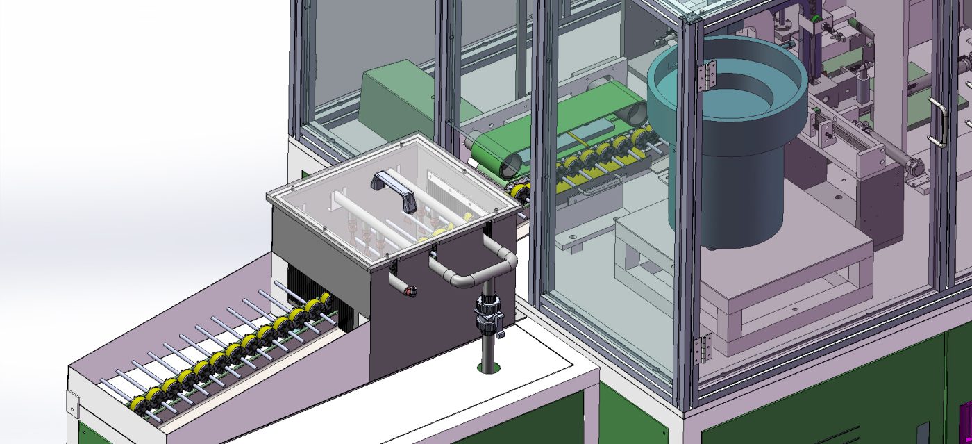 industrial 3D model Fan motor rotor processing line - MACHINE - WORLD