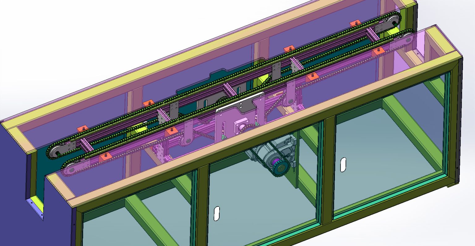 industrial 3D model Walking chain - MACHINE - WORLD