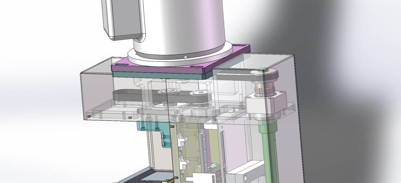 industrial 3D model 4 axis vertical polishing machine - MACHINE - WORLD