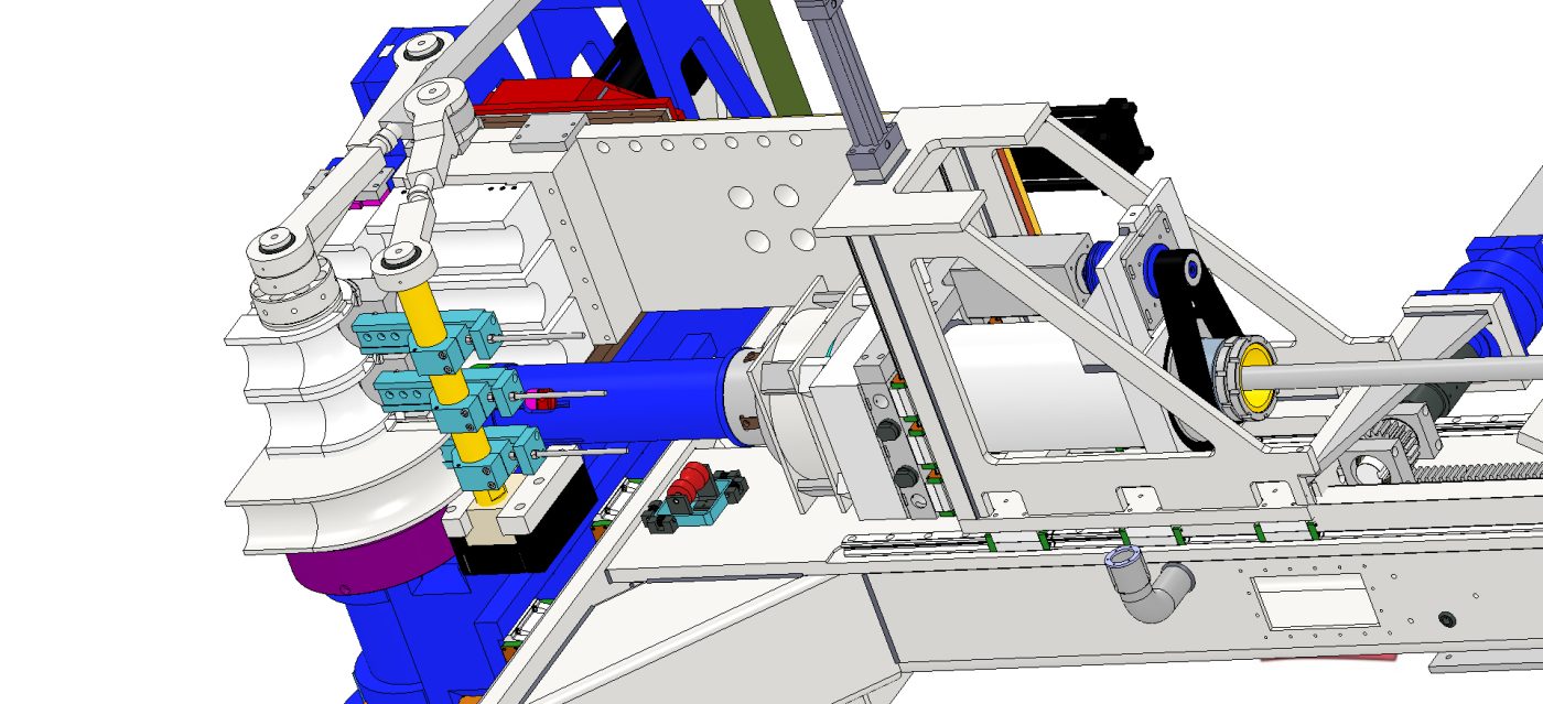 industrial 3D model Automatic CNC pipe bending machine - MACHINE - WORLD