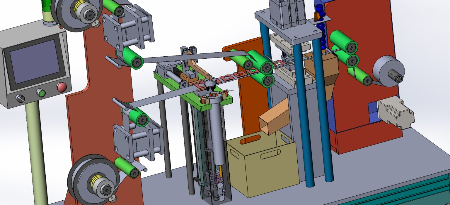 industrial 3D model Automatic Double Sided Transformer Metal Shell ...