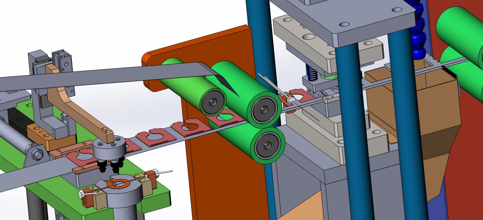 industrial 3D model Automatic Double Sided Transformer Metal Shell ...
