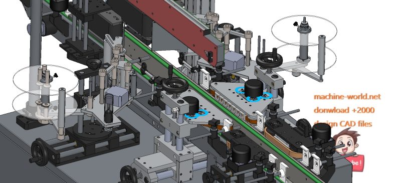 industrial 3D model Automatic labeling machine - MACHINE - WORLD