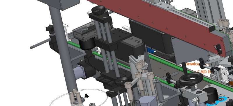 industrial 3D model Automatic labeling machine - MACHINE - WORLD