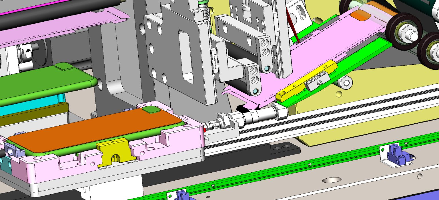 industrial 3D model Automatic mobile phone film gluing device - MACHINE ...