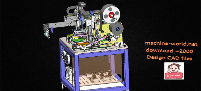 industrial 3D model Automatic mobile phone film gluing device - MACHINE ...