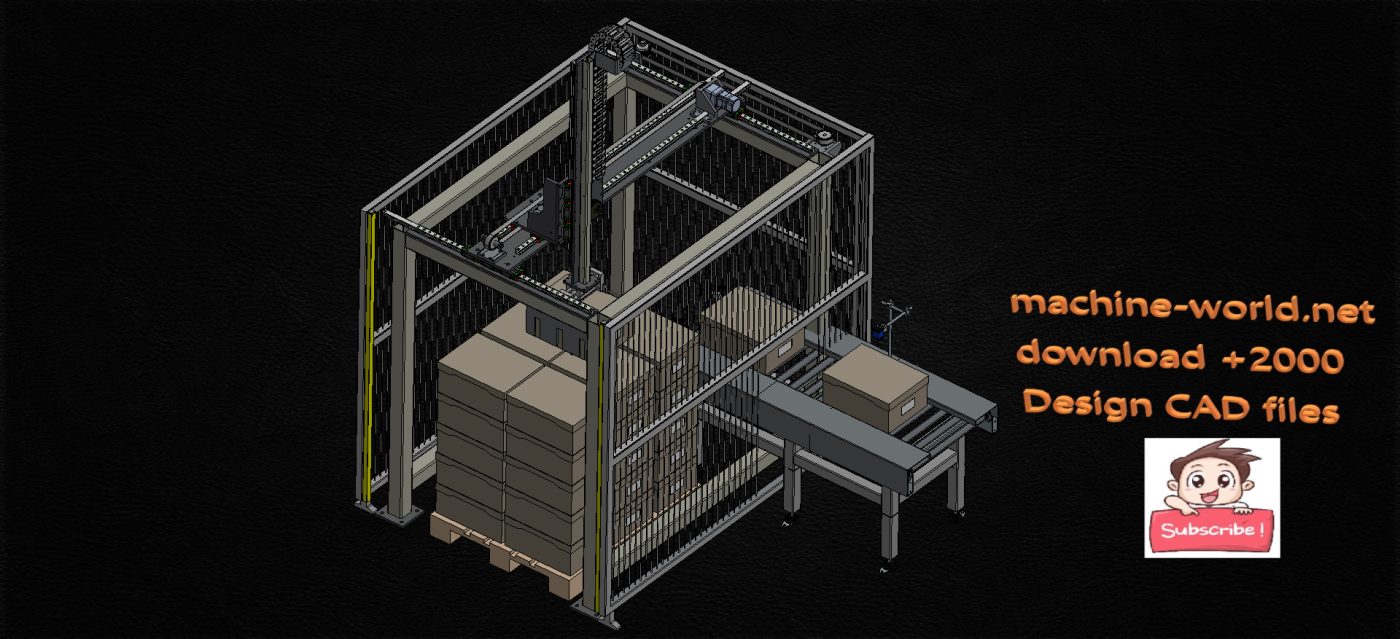 industrial 3D model Carton Recovery Stacking Machine - MACHINE - WORLD