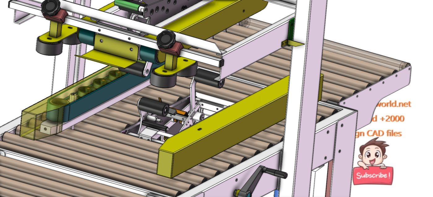 industrial 3D model Carton Sealing Machine - MACHINE - WORLD