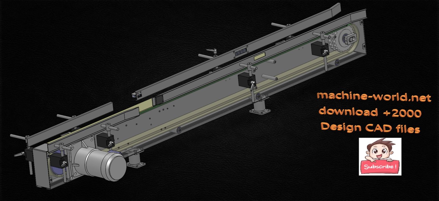 industrial 3D model Cross Belt Sorter Conveyors - MACHINE - WORLD
