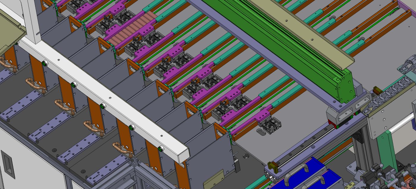 industrial 3D model Fully automatic 18650 battery sorting machine ...