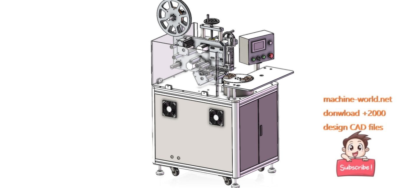 industrial 3D model High speed rotary labeling machine - MACHINE - WORLD