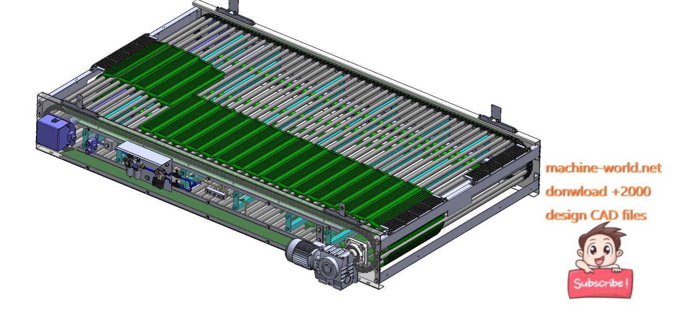 industrial 3D model Lane Switch Conveyor - MACHINE - WORLD